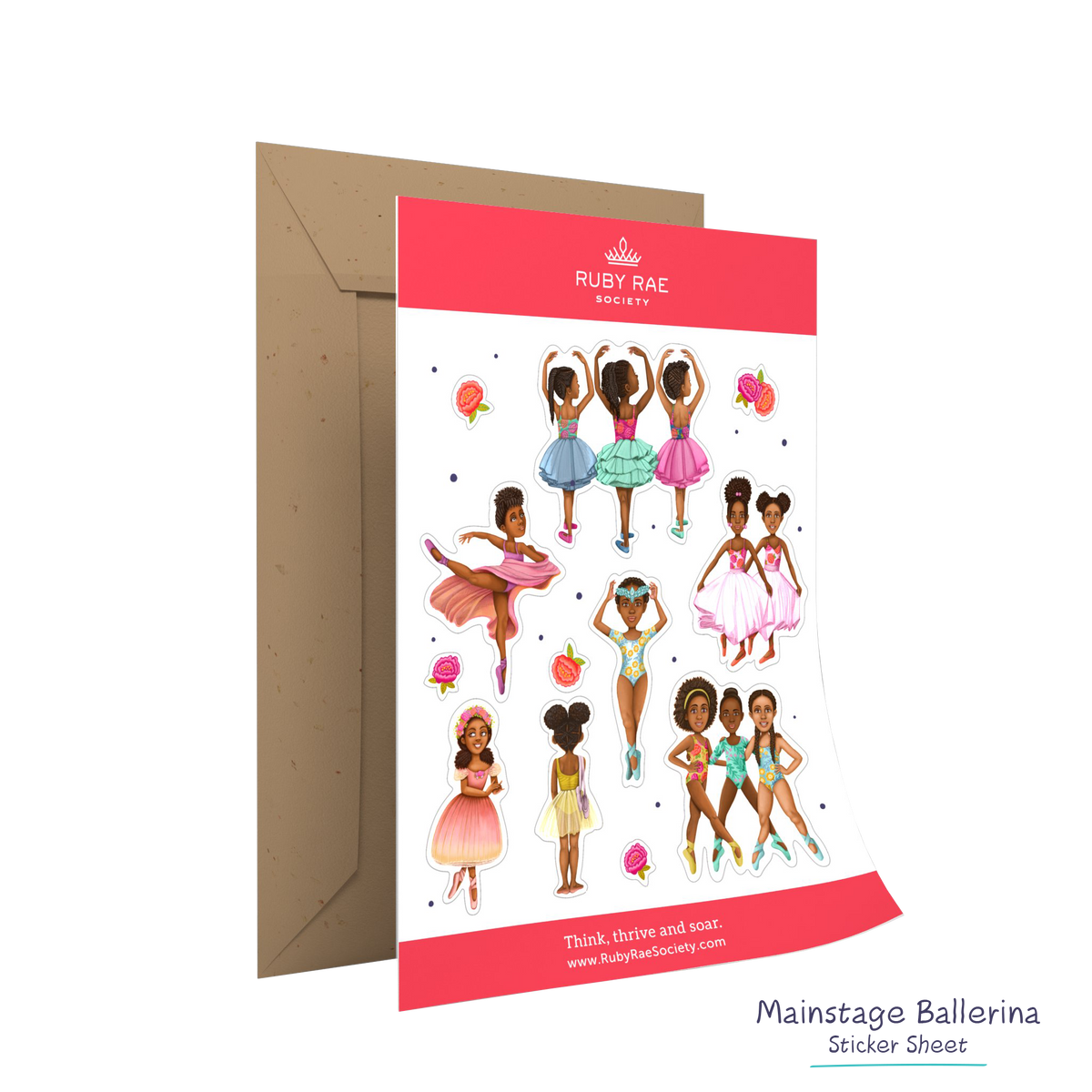 Sunrise Ballerina Sticker Set – Ruby Rae Society